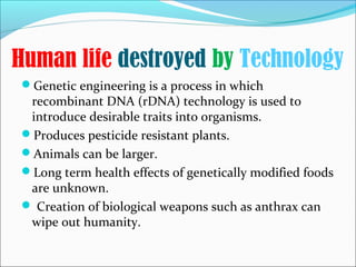 Impact of modern technology on the Environment | PPT