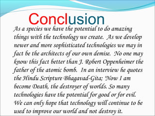 Impact of modern technology on the Environment | PPT