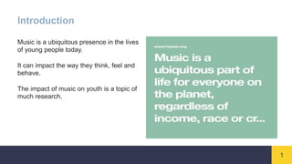 Impact Of Music on brain and it's neurological analysis. pptx | PPTX