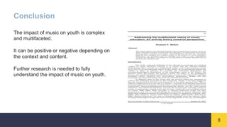 Impact Of Music on brain and it's neurological analysis. pptx | PPT