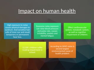 impact of noice pollution-Sound level and density | PPTX