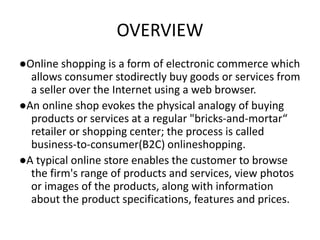 Impact of online shopping | PPTX