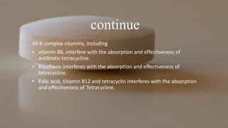 Impact of pharmacokinetics of bextrum gold and tetracycline from drug ...