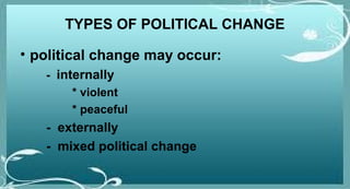 Impact of political change on professional education | PPT