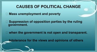Impact of political change on professional education | PPT