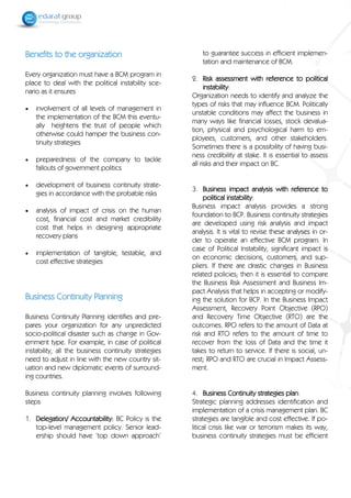 Impact of political instability on business continuity | PDF