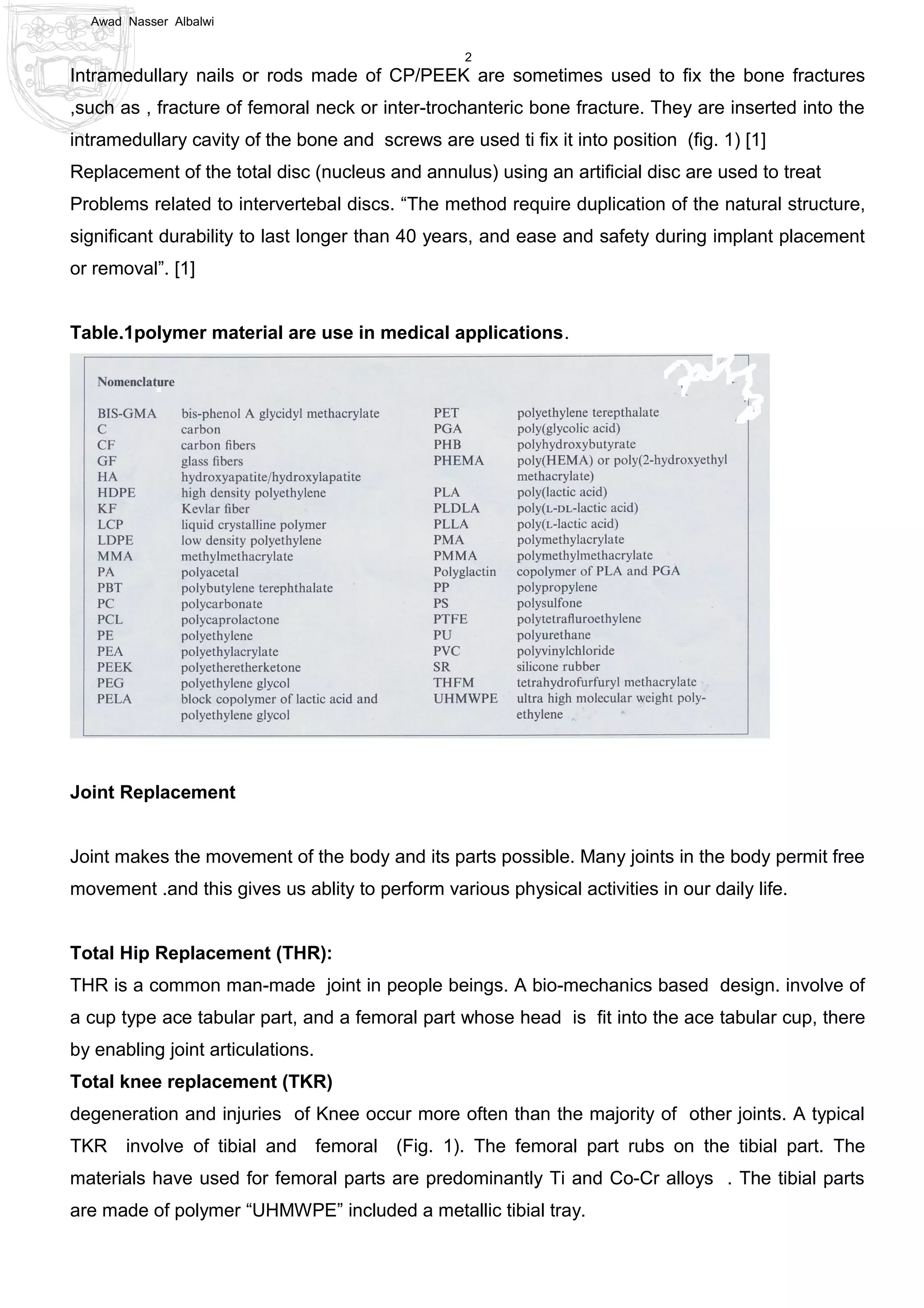 Impact of polymer on society | DOC