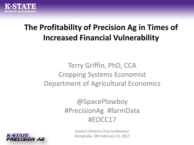 Impact of Precision Agriculture - Terry Griffin - 5 | PPT