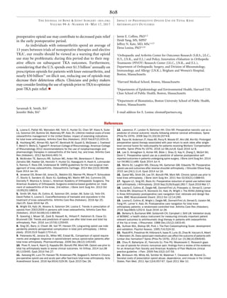 Preop opioid use and catastrophizing. | PDF