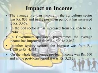 Impact of priority sector lending on indian economy | PPTX