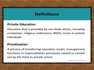 Impact of privatization on Education | PPTX