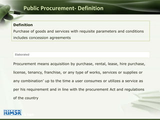 Impact of public procurement on project management | PDF