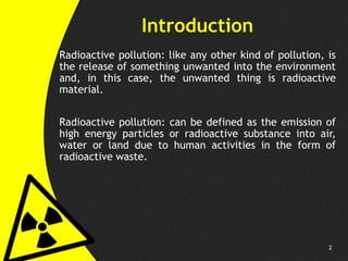 Impact of radioactive pollution environment | PDF