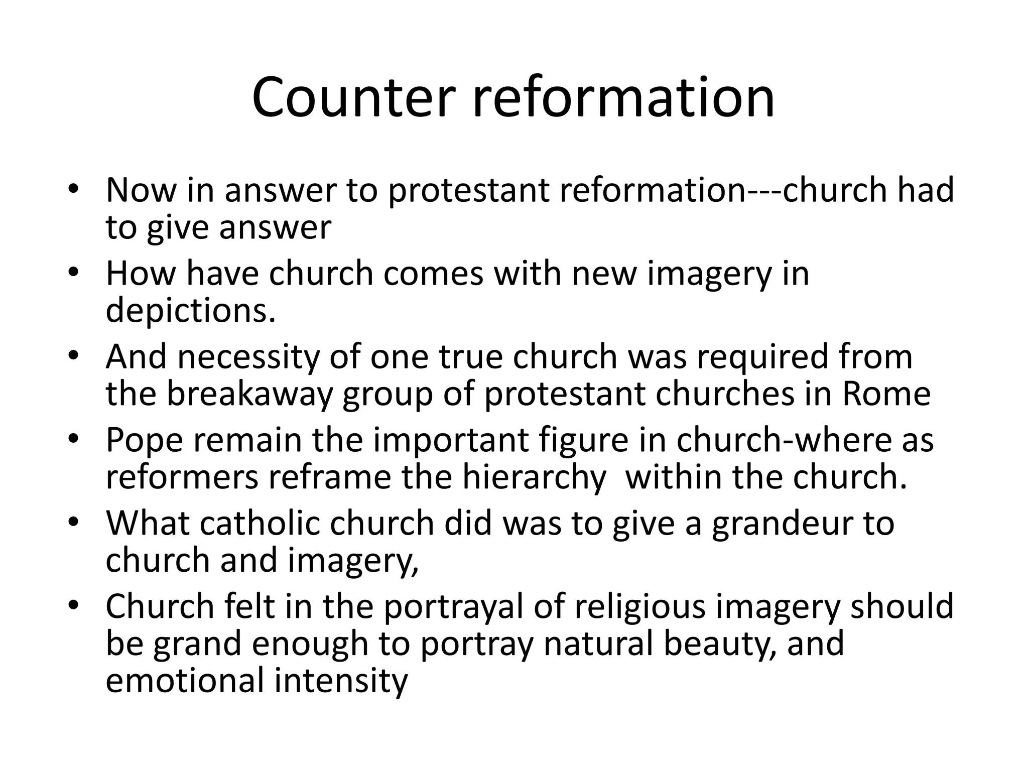Impact of reformation and counter reformation on Art | PPTX