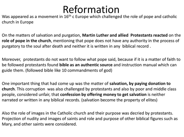 Impact of reformation and counter reformation on Art | PPTX ...