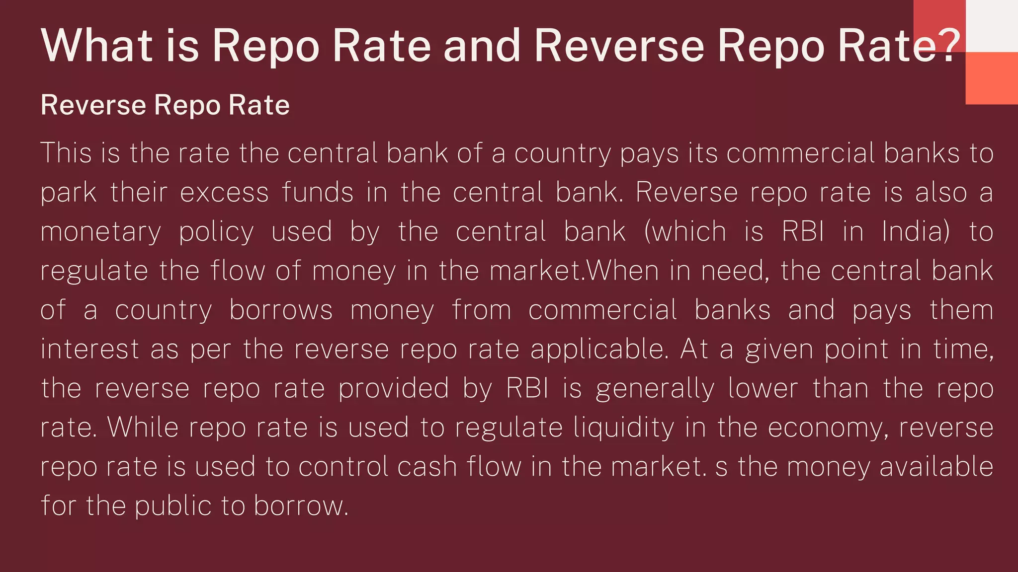 Impact of repo rate | PPT