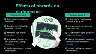 Impact of reward on employee performance | PPT