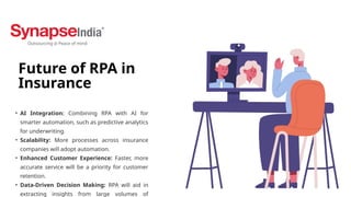 Automate Insurance Processes with Industry-Specific RPA | PPTX