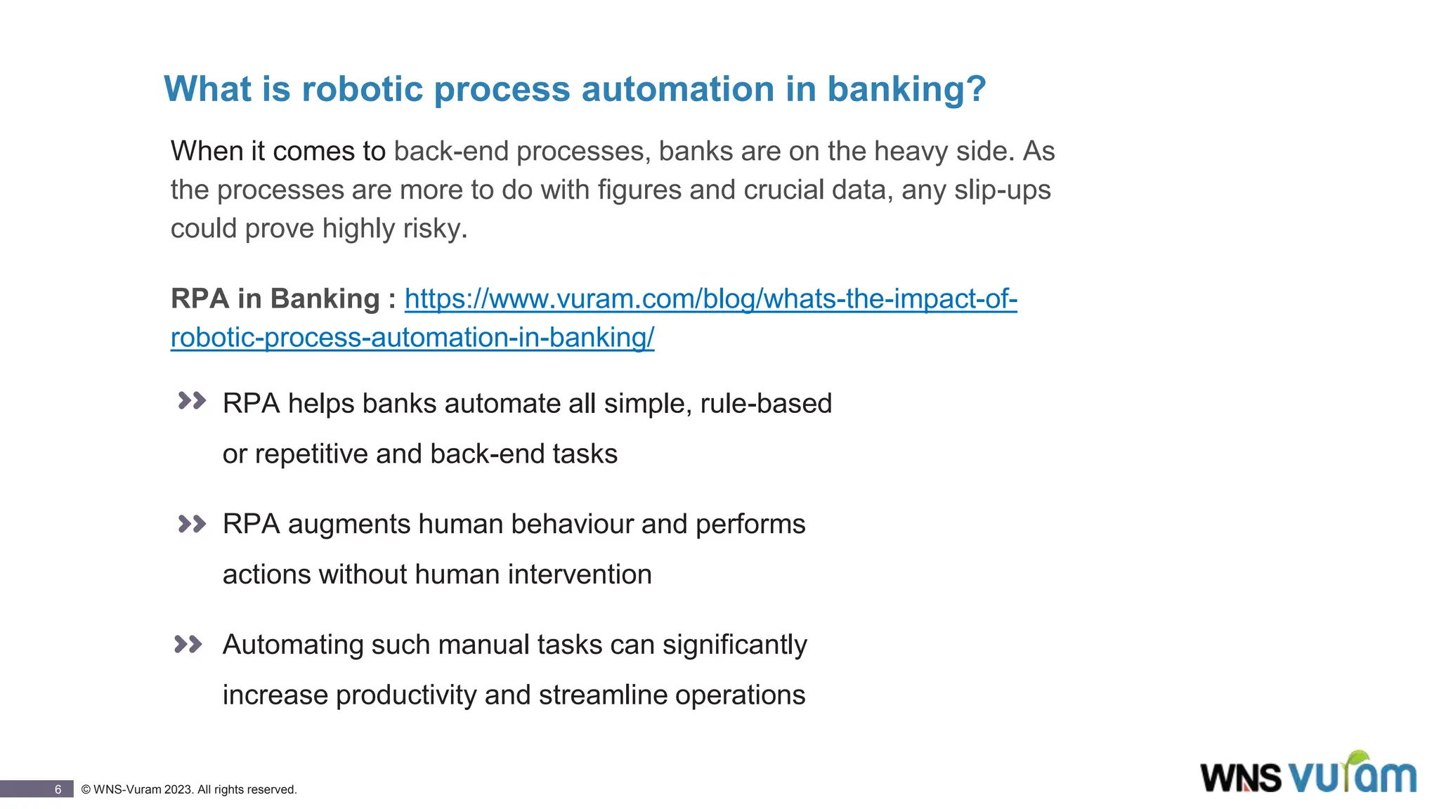 Robotic Process Automation in Banking: What’s the Impact? | PPTX