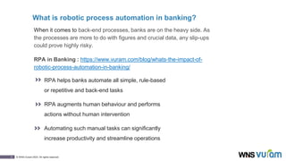 Robotic Process Automation in Banking: What’s the Impact? | PPTX