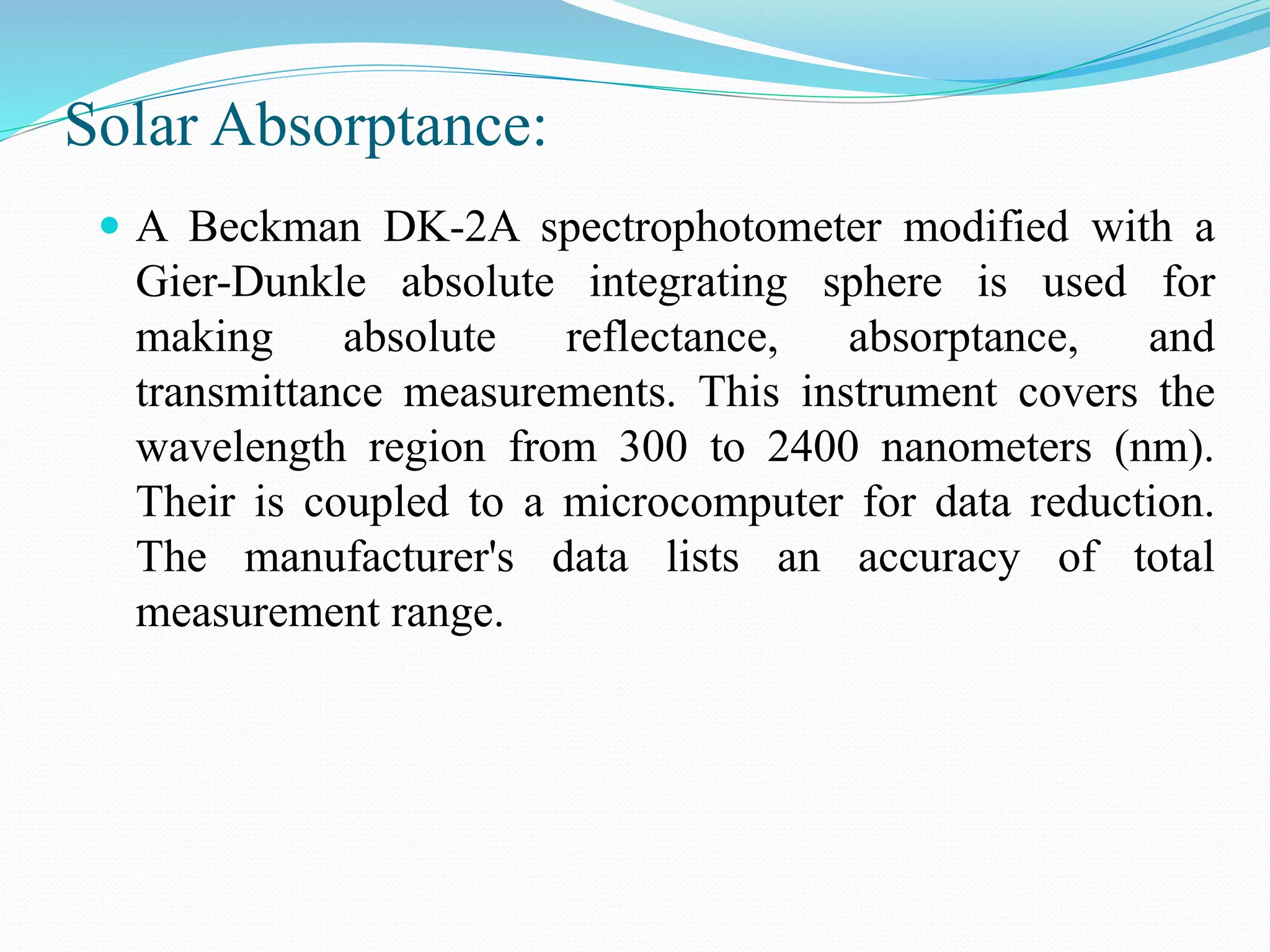 Impact of selective surface on perfarmance of solar | PPTX