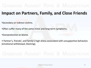 Impact Of Sexual Abuse | PPTX