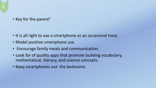 Impact of smart phone on child development | PPTX