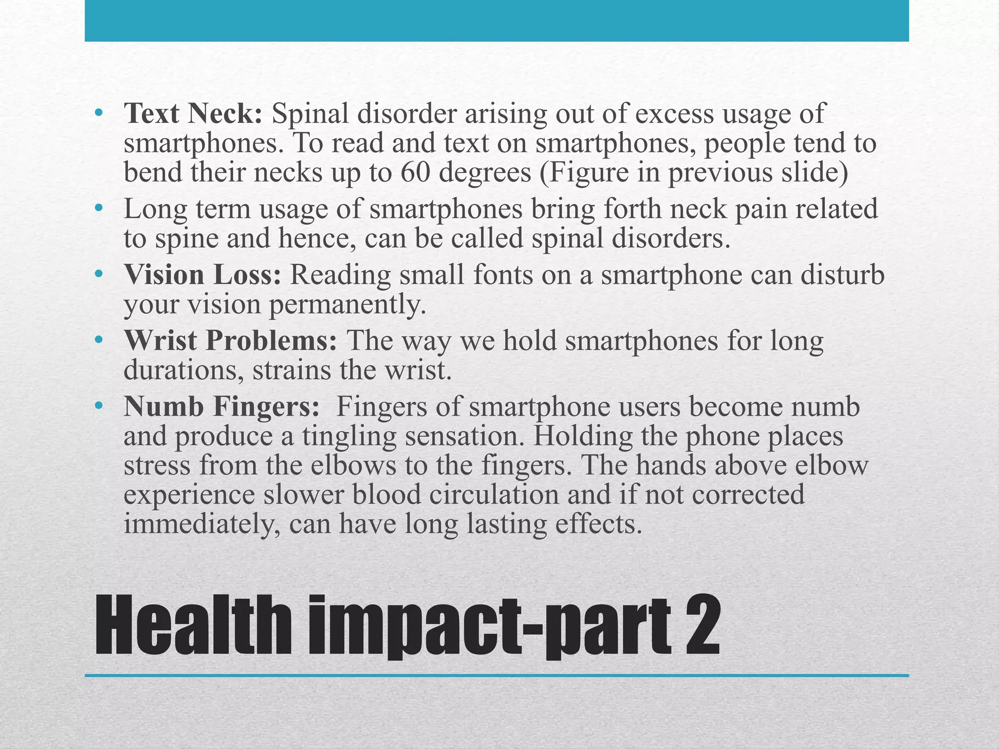 Impact of smartphones | PPTX