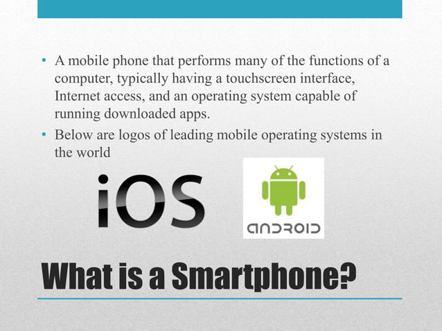 Impact of smartphones | PPTX