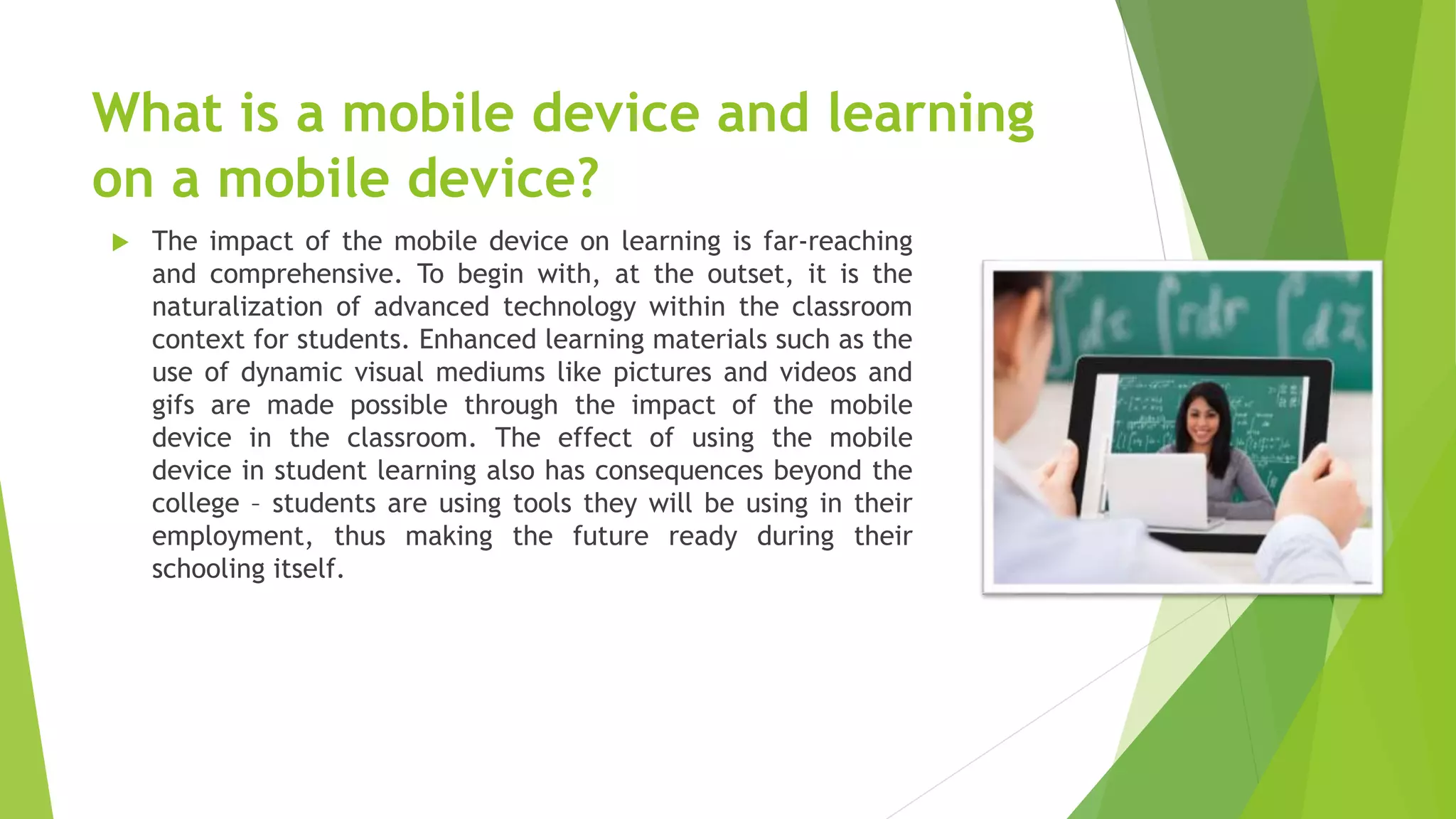 Impact of smartphones on education | PPTX