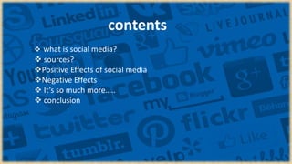 Impact of social media | PPT