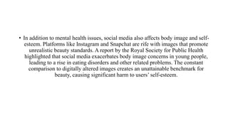 Impact of Social Media on Mental Health | PPTX