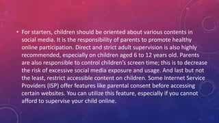 Impact of social media in children's mental health | PPTX