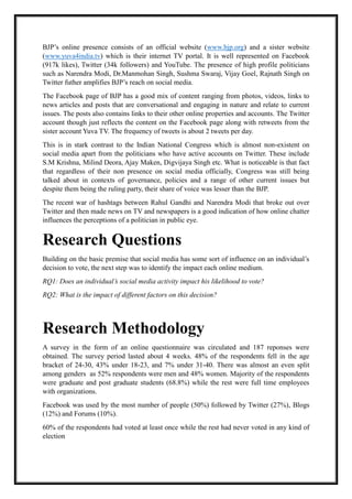 Impact of social media on voting behaviour | PDF