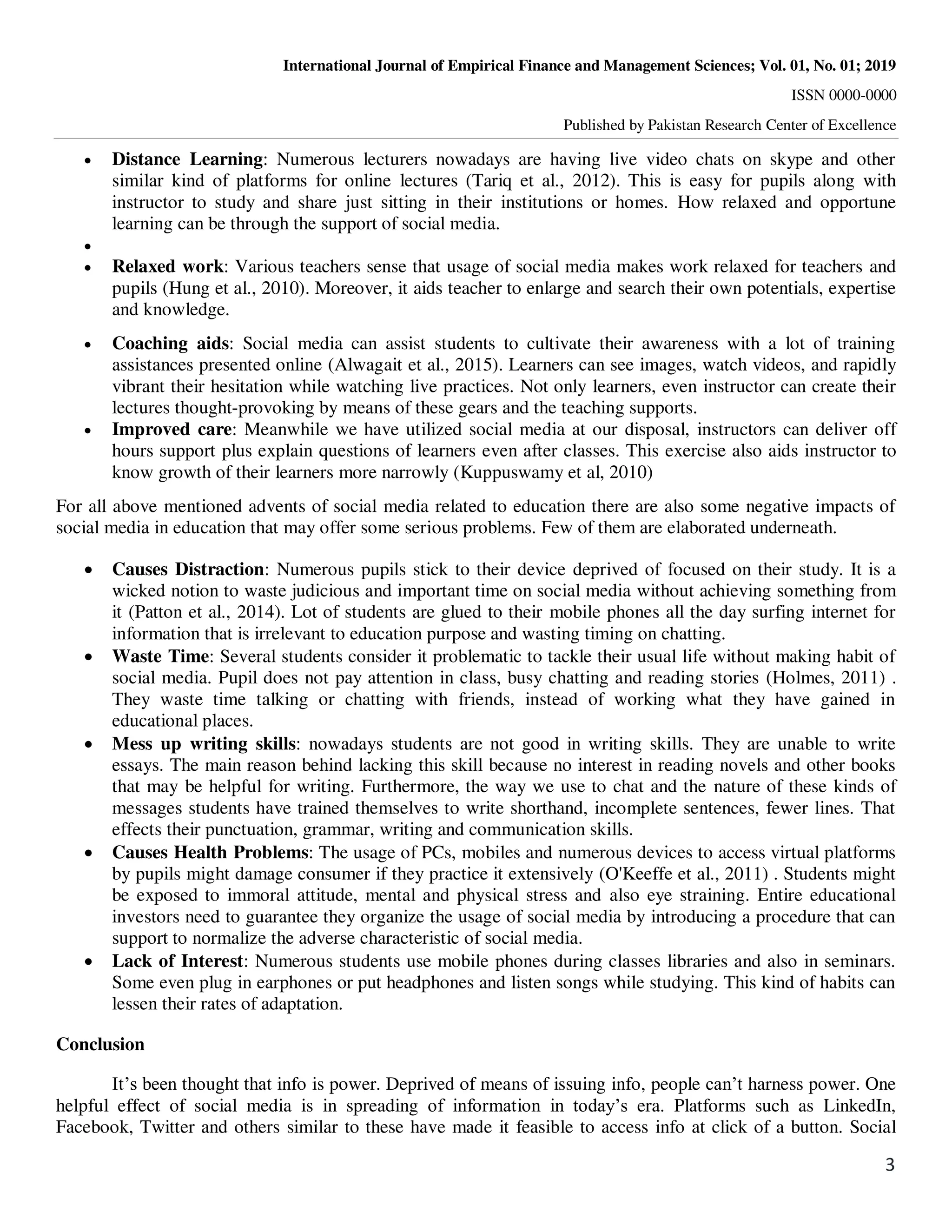 Impact Of Social Media On Youth And Education | PDF