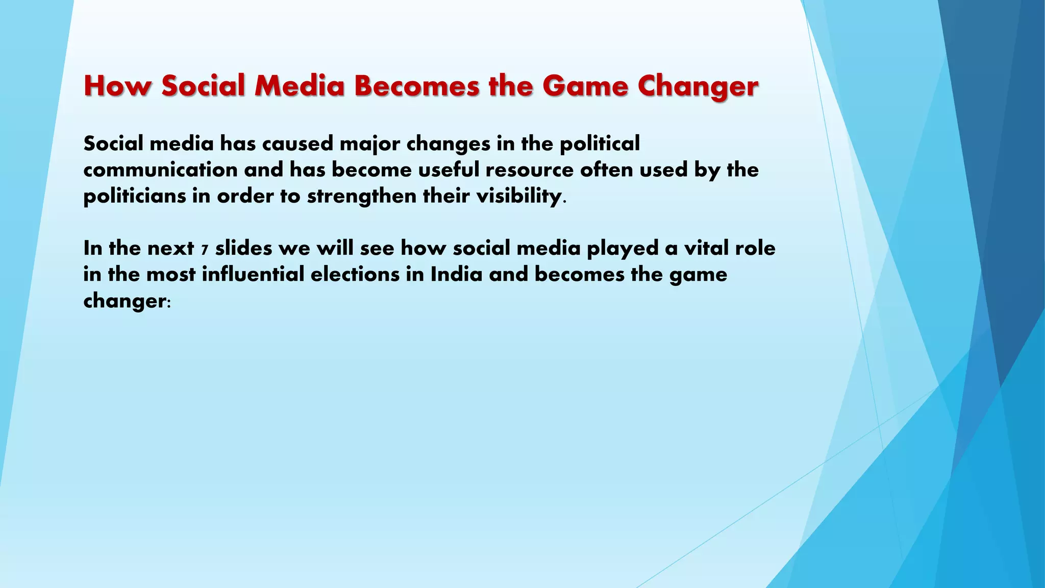 Impact of Social Media on Politics | PPTX