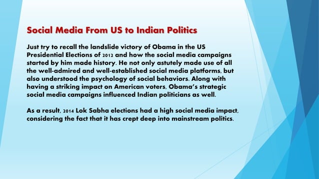 Impact of Social Media on Politics | PPTX | Social Networking | Internet