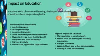 Impact of social networking | PPTX