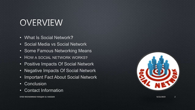 Impact of social network on our lives | PPT