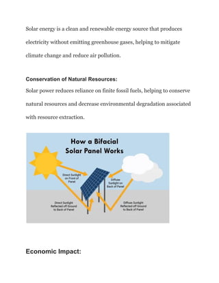 Impact of solar energy on human. environment benefitt | PDF | Gas and ...