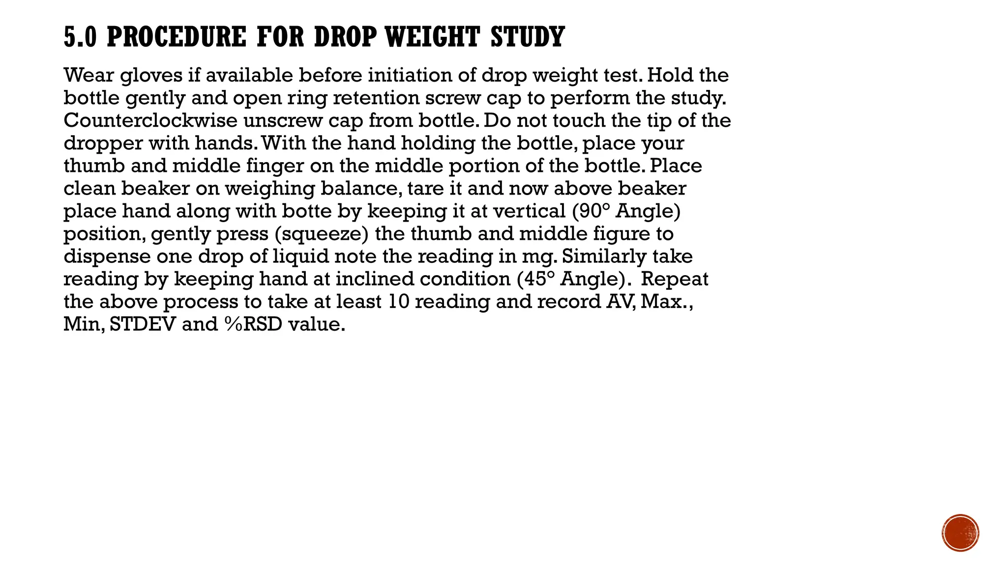 Impact of sticker label and bottle colorant on drop wt. for ophthalmic drug product.pptx