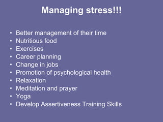 Impact of stress on productivity | PPT