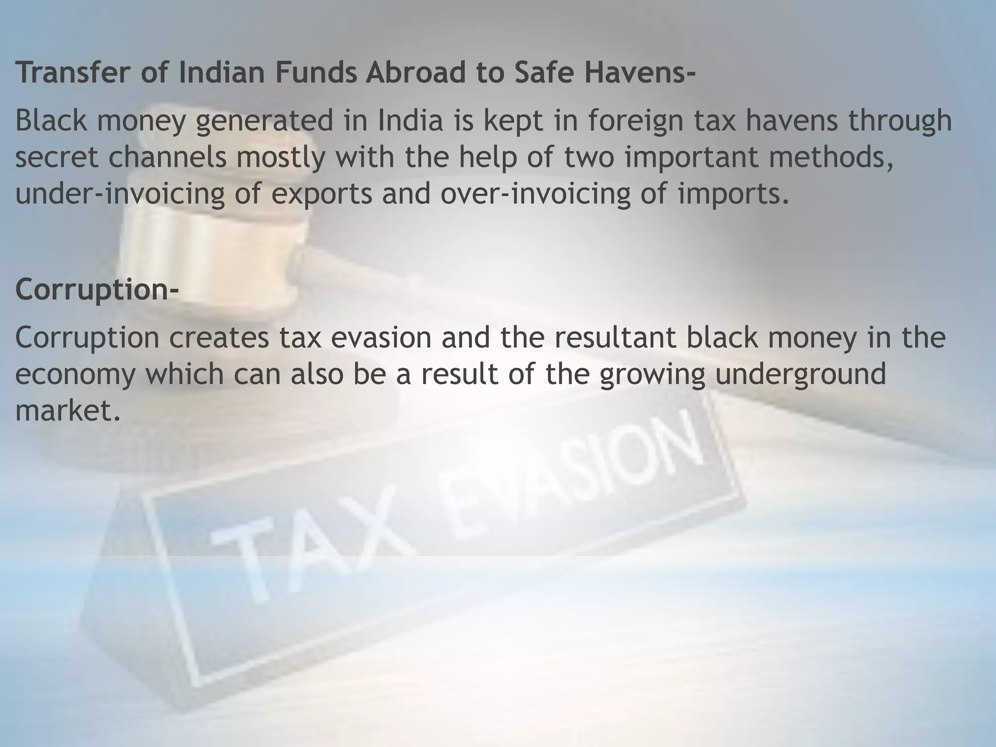impact of tax evasion on indian economy.pptx