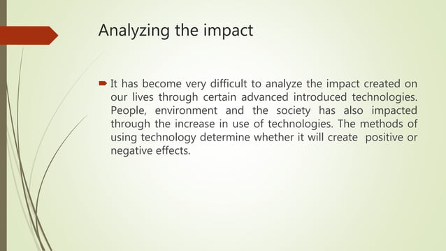 Impact of technology on environment | PPTX | Indoor Environmental ...