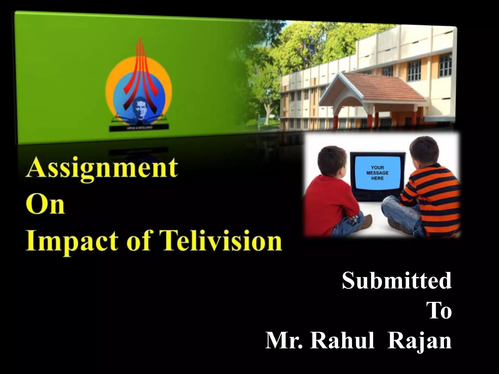 Impact of telivision | PPTX