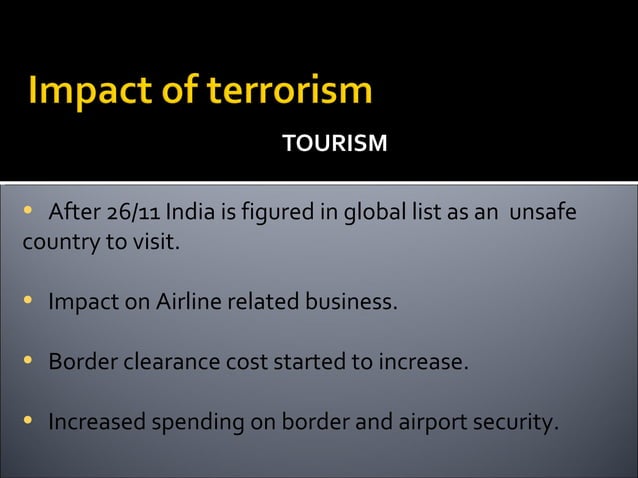 Impact of Terrorism | PPT