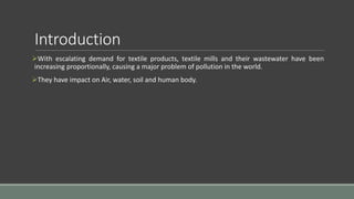 Impact of textile effluent on environment | PPTX