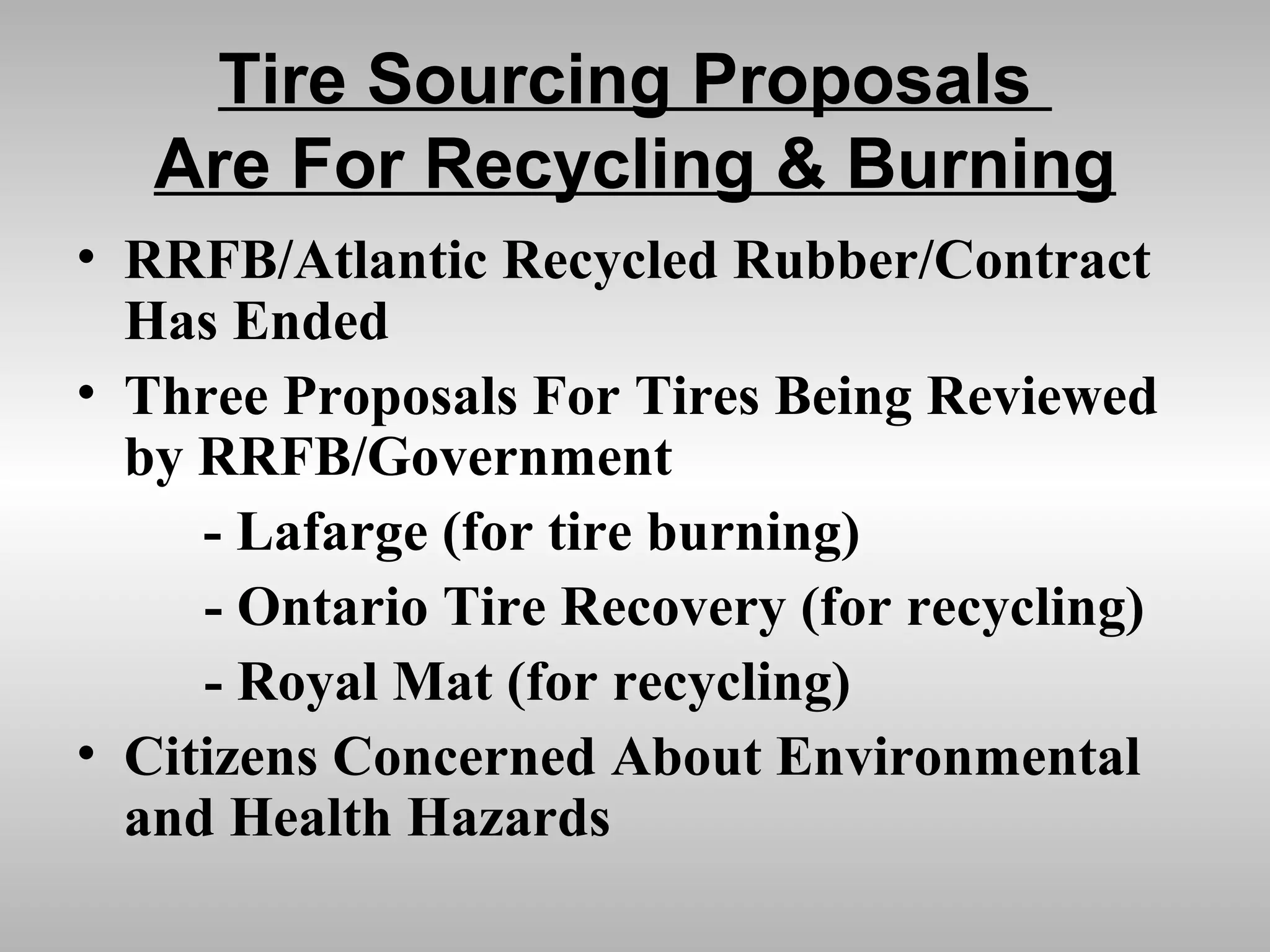 Impact of Tire Burning on Kiln Emissions | PPT