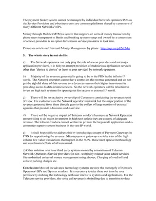 Impact of transition from voice to data and multi media business in ...