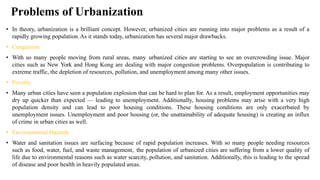 Impact of urbanization | PPTX